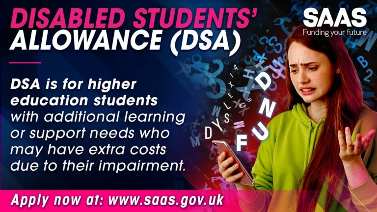 SAAS Disabled Students' Allowance - Think Positive